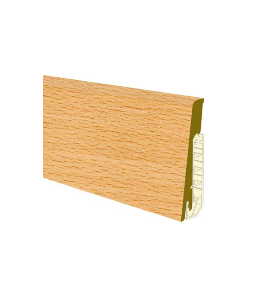 Plinthes électriques Dinachoc P154 Chêne verni